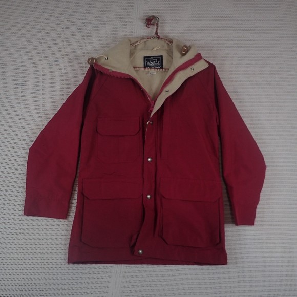 Woolrich | Jackets & Coats | Vintage The Woolrich Womans Red Rain ...